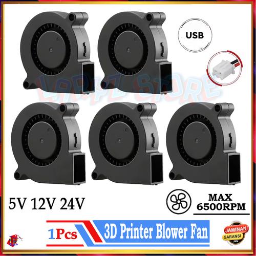 Jual Mini Blower Fan DC 5V 12V 24V Kipas Angin Keong Brushless Turbo ...