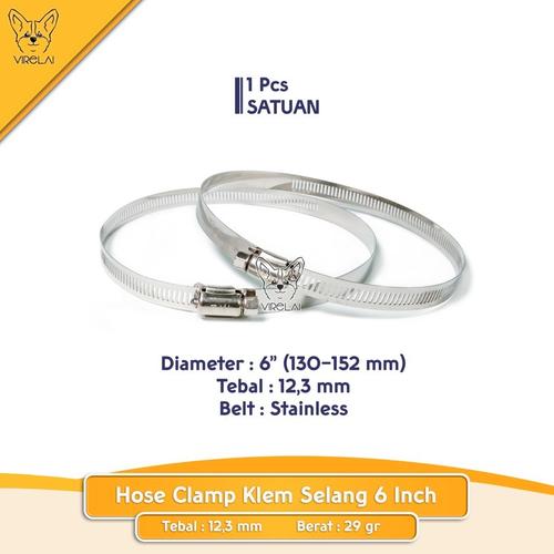 Jual KLEM SELANG STAINLESS 6 1/2" / 8" / 10" / 12" - 12 INCHI - Kab ...
