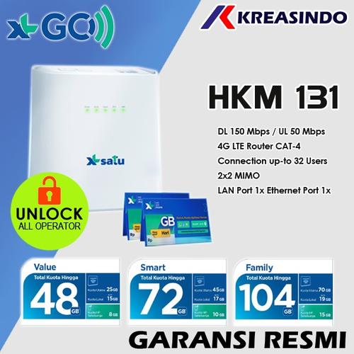 Promo XL Satu Lite HKM131 HKM 131 Modem Wifi 4G LTE Free Kuota UNLOCK ...