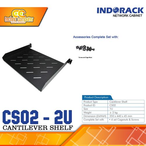 Jual INDORACK CS02-1U Cantilever Shelf Depth 350mm - Kota Denpasar - Techno Computer Bali ...