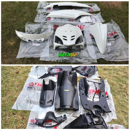 Jual PAKET FULLSET FULL SET BODY HALUS MIO SPORTY LAMA WARNA PUTIH DAN ...