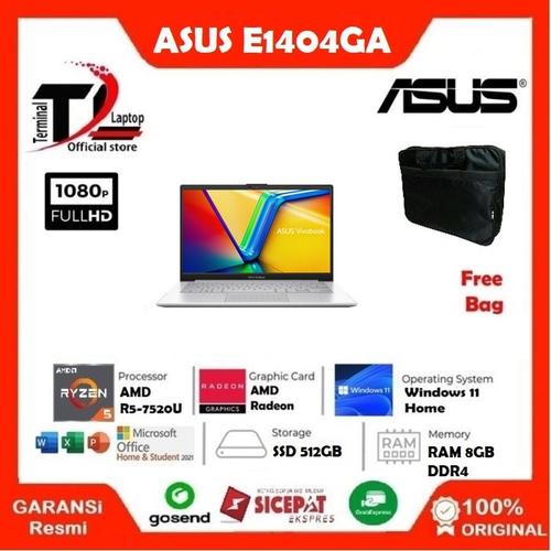 Promo ASUS E1404GA-FHD353 I3-N305 UMA 8GB 512SSD 14"FHD W11+OHS Cicil 0 ...