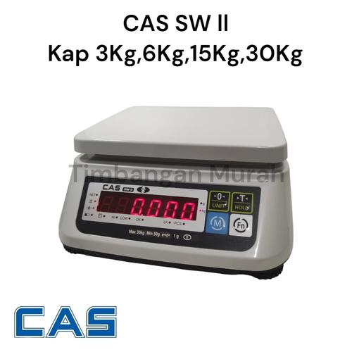 Jual Timbangan walet, digital, CAS SW 2 LED kap 3Kg - 30Kg, made in Korea - 3KG - Jakarta Barat ...
