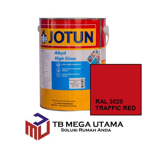 Jual Jotun Alkyd High Gloss RAL 3020 Traffic Red 5 Liter | Cat Besi ...