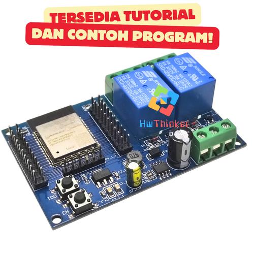 Jual Modul ESP32 with Relay 10A 2 Channel ch 2ch WIFI Bluetooth WROOM-32E - Kota Surabaya ...