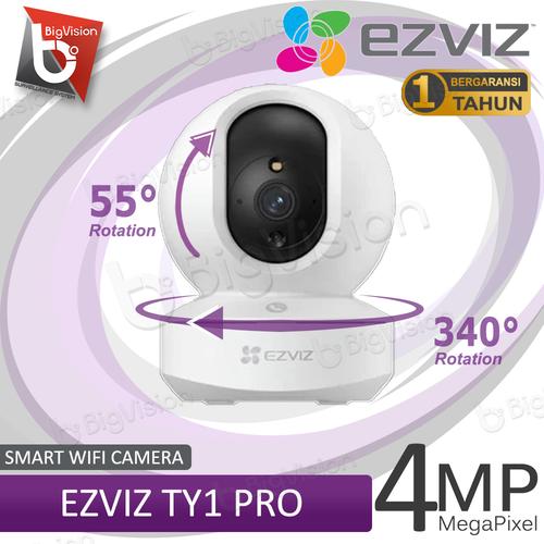 Jual WIFI KAMERA EZVIZ TY1 PRO 4MP CCTV PINTAR DALAM RUANGAN BERPUTAR ...