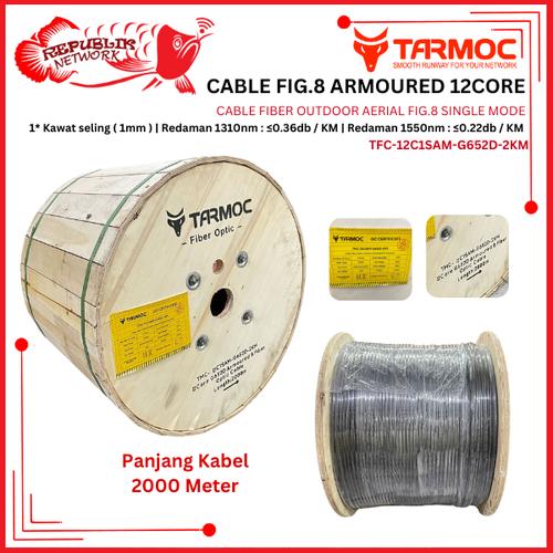 Jual Tarmoc Fiber Optic Cable Fig 8 Armoured 12 Core 2000m | Kabel ...