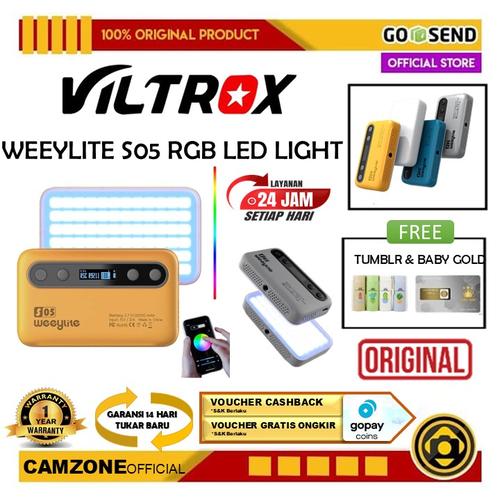 Jual Viltrox Weeylite S05 RGB LED Light 360° Full Color OLED Display ...