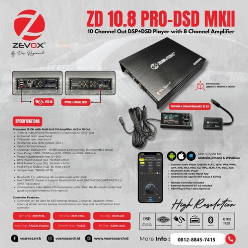 Jual Processor Prosesor DSP Zevox ZD 10.8 PRO-DSD MKII MK-II + Hi Res ...