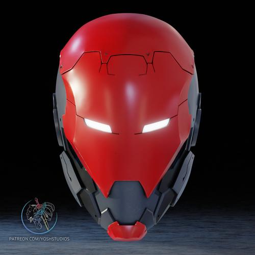 Jual 3D Print Magnetik Cyberpunk Red Hood Helmet/Helm/Topeng/Mask ...