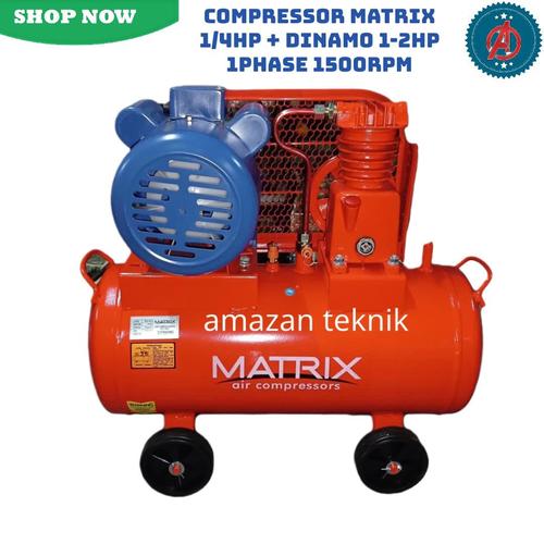 Jual Kompressor Matrix 1/4HP + dinamo 1/2HP 1500Rpm 1Phase - Kota ...