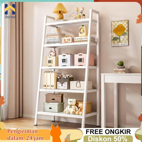 Promo IH Rak Besi Putih 150CM Rak Susun Rak Pajangan Rak Serbaguna Rak ...