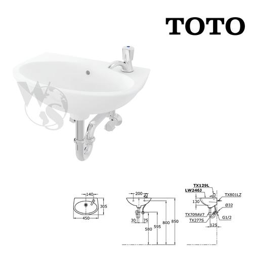 Jual wastafel toto LW 246 J (komplit) - paket E - Jakarta Selatan ...
