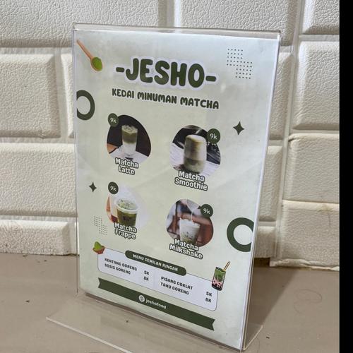 Jual Stand Akrilik Display Brosur, Qris, Menu A5 Tipe T - Kota Semarang ...