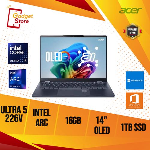 Jual Acer Swift 14 AI Copilot+ PC SF14-51-583L Ultra 5 226V 16GB 1TB SSD 14.0 OLED Arc Graphics ...