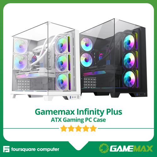 Jual Gamemax Infinity Plus Black & White ATX Gaming CPU PC Case - Kota ...