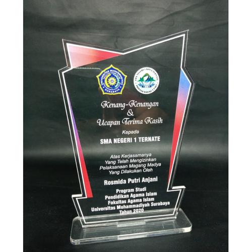 Jual Plakat Akrilik Custom | Plakat Print UV | Plakat Penghargaan ...