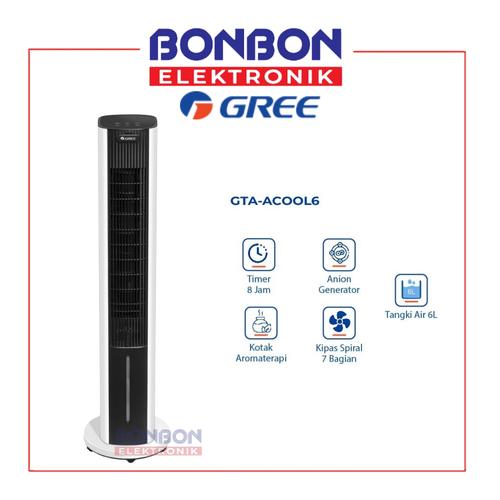 Promo Gree Air Cooler GTA-ACOOL6 Tower Fan Kipas Penyejuk Pendingin ...