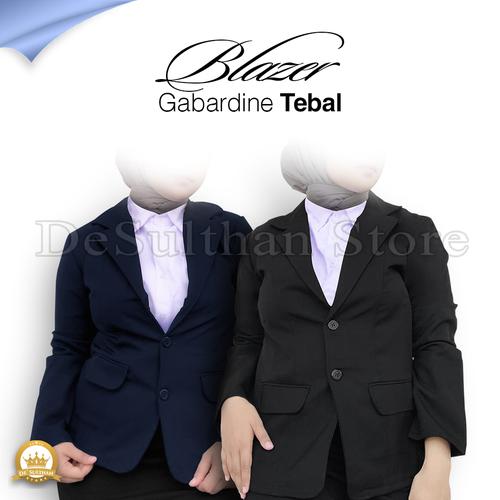 Jual Blezer Formal Wanita, Hitam Abu M-5L Blazer Wanita Kancing 2 ...