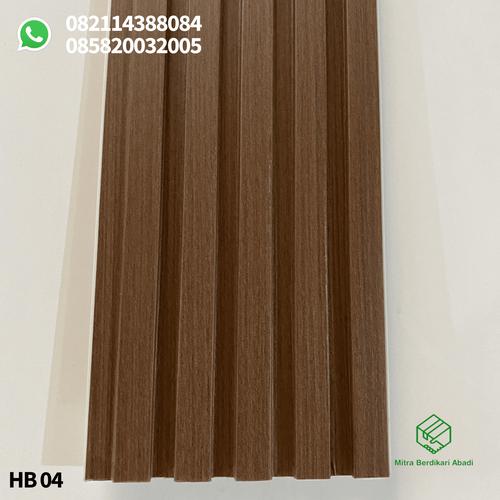 Jual WPC Wall Panel Dinding HB Series, KayuCoklat Tua Premium - Panjang ...
