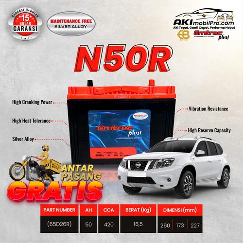 Jual EMTRAC PLUS MF N50R (65D26R) | Aki Mobil NISSAN : Terrano | PEUGEOT: 504 / 505 | TOYOTA ...
