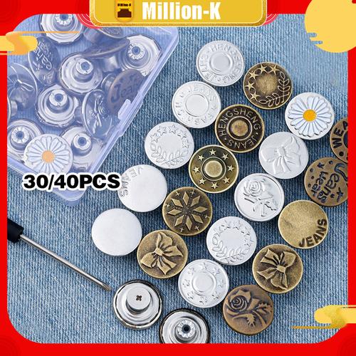 Jual Set Kancing Celana Jeans Jaket Jins Baju Model Tanpa Di Jahit ...