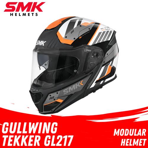 Jual SMK GULLWING GL217 TEKKER HELM MODULAR FLIP UP MOTOR SNI ECE 22.06 ...