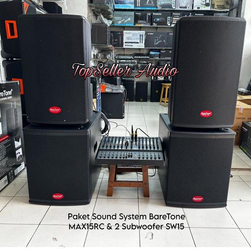 Jual Paket Sound System 2 Buah Subwoofer BareTone SW15 Speaker MAX15RC ...