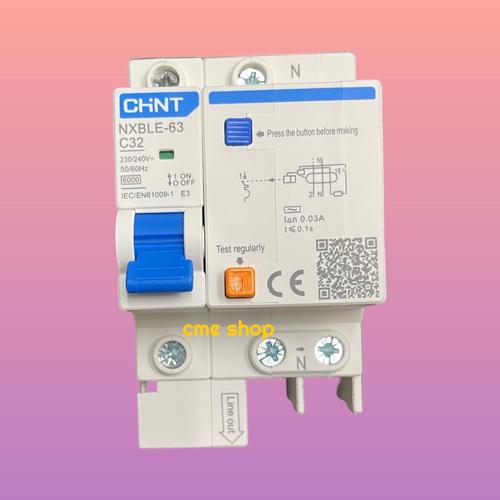 Jual RCBO ELCB CHINT NXBLE-63 1P+N 32A ORIGINAL - Jakarta Barat - CME_Shop | Tokopedia