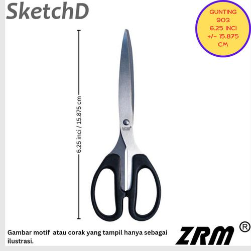 Jual Gunting Besi Tanggung ZRM 903 Metal Scissor Middle 6.25 inci / 15. ...