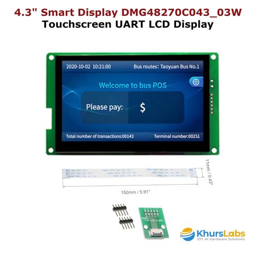 Jual DWIN 4.3" Inch Smart Display TTL UART DMG48270C043_03W HMI Touchscreen UART LCD For Arduino ...