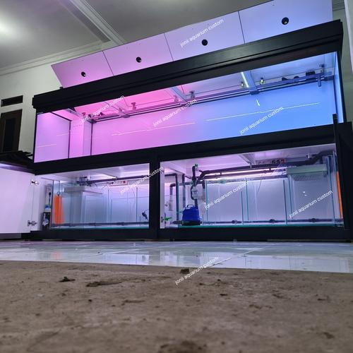 Jual aquarium 305x70x70 12mm full tempred sistem bottom drain radar ...