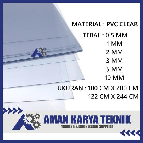 Jual PVC Bening Lembaran (PVC Clear Sheet ) - 0.5 x 100 x 200 - Jakarta Barat - AMAN KARYA ...