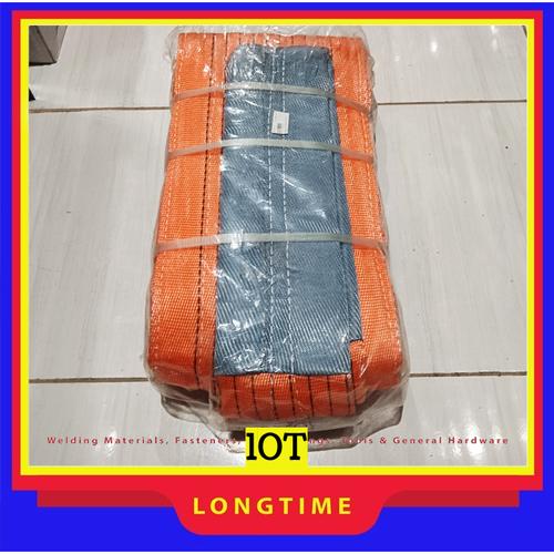 Jual Webbing Sling 10 Ton 4, 5, 6, 8, 10 Meter Belt Tali Angkat 10T ...