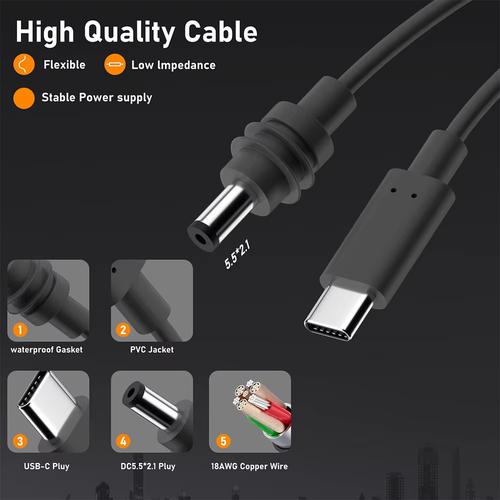Jual OEM Starlink Mini Kabel Listrik Adapter Type-C Ke DC Catu Daya ...