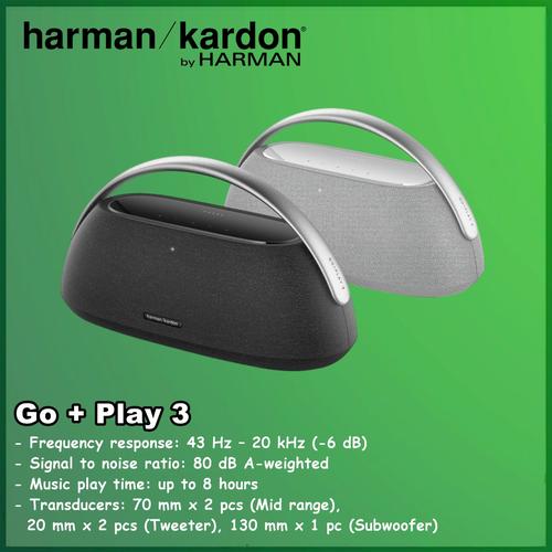 Promo Harman Kardon Go + Play 3 Portable Wireless Bluetooth Speaker Go+ ...