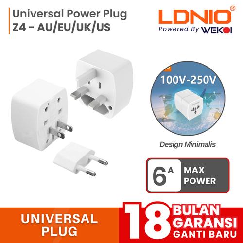 Promo Universal PLUG Travel Power Socket Adapter 6A ORIGINAL LDNIO ...