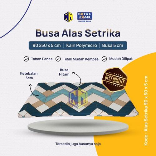 Jual BUSA ALAS SETRIKA TEBAL 5 CM GARANSI 10 TAHUN - zigzag biru - Kab ...