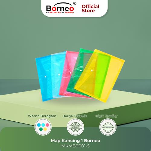 Jual Map Kancing Borneo (merah, biru, kng, putih, hijau) - A4/F4 ...