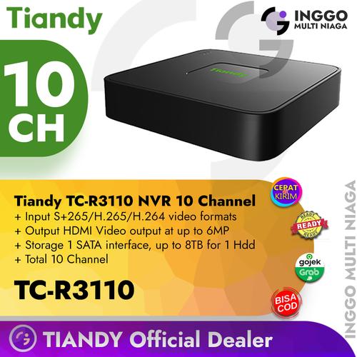 Jual TIANDY TC-R3110 NVR 8CH 8 Channel up to 6MP - Jakarta Barat - PT Inggo Multi Niaga | Tokopedia