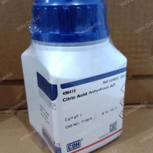 Jual Citric acid anhydrous / asam sitrat anhidrat / C6H8O7 brand CDH ...