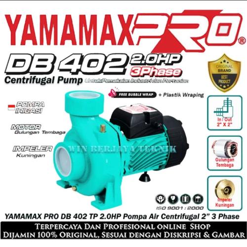 Jual YAMAMAX PRO DB 402 TP Pompa Air CENTRIFUGAL 2inch 2.0hp Pompa ...
