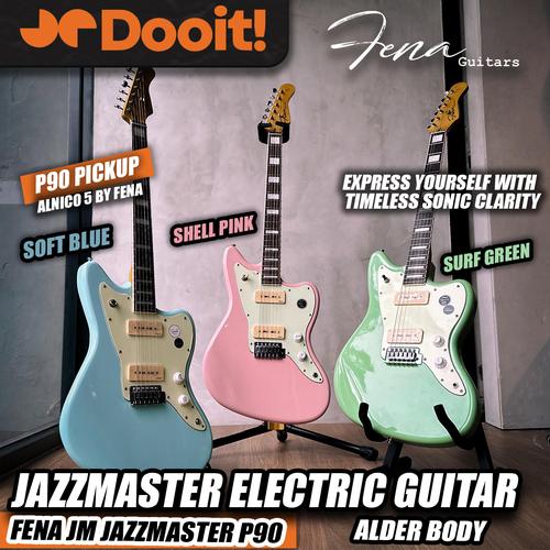 Jual FENA Guitars JM90 JM-90 Jazzmaster Alder Body P90 Alnico Electric ...