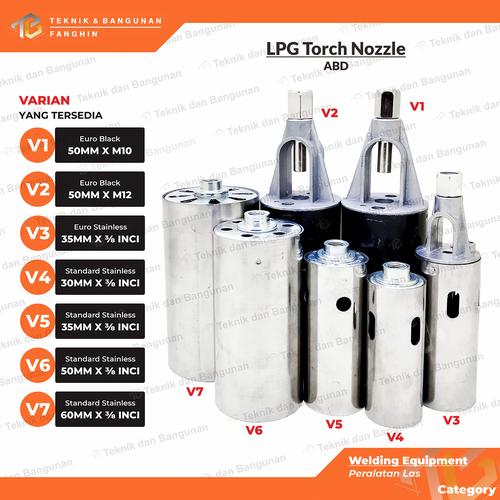Promo LPG Torch Nozzle / Kepala Semprotan Api Pembakar Euro Type ...