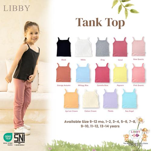 Promo LIBBY Atasan Anak Perempuan Tank Top Polos Usia 9 Bulan - 14 Tahun (1PCS) - Orange Autumn ...