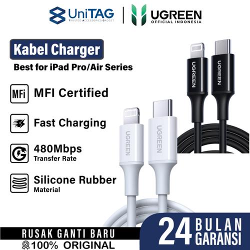Promo UGREEN Kabel Data Fast Charging iPad Air Pro USB Type C Lightning MFi Cable - C-C Braided ...