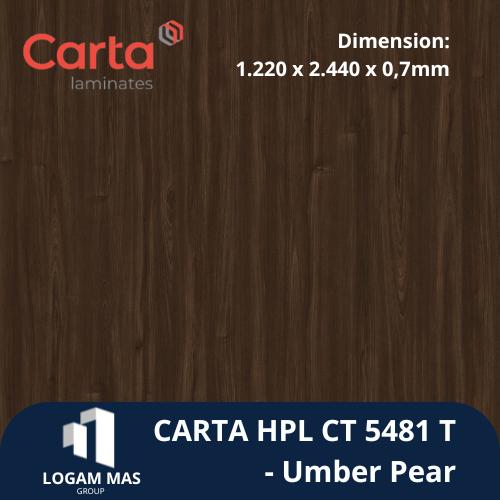 Jual CARTA HPL CT 5481 T - Umber Pear - High Pressure Laminates ...
