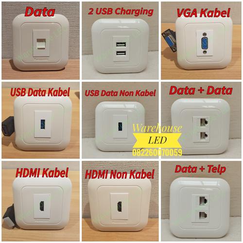 Jual MODUL SAKLAR USB CHARGER CHARGING + frame PANASONIC Wide Series ...
