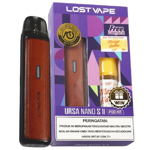 Jual Ursa Nano S II Pod Kit Bundling Liquid Hanna Salt Nic 15ml 100% ...