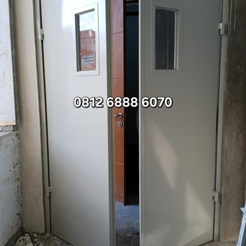 Jual Pintu Darurat Tahan Api/Double Swing Steel Door/Wire Glass/Pintu ...